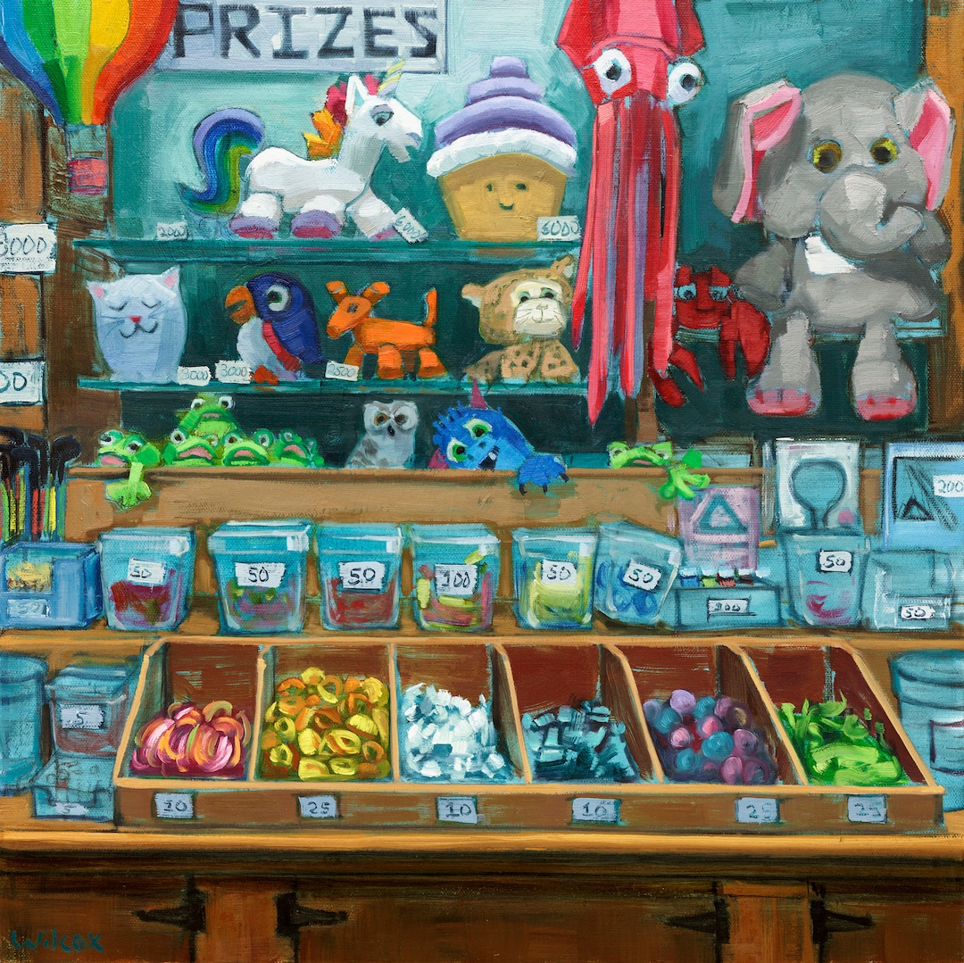 Prizes - Fine Art Print, Arcade Art, Nostalgia, Vintage Games - Etsy