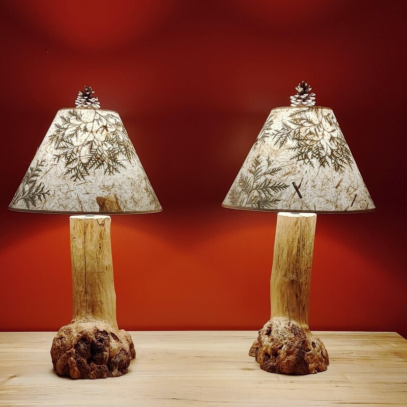 Burl Lamp - Etsy