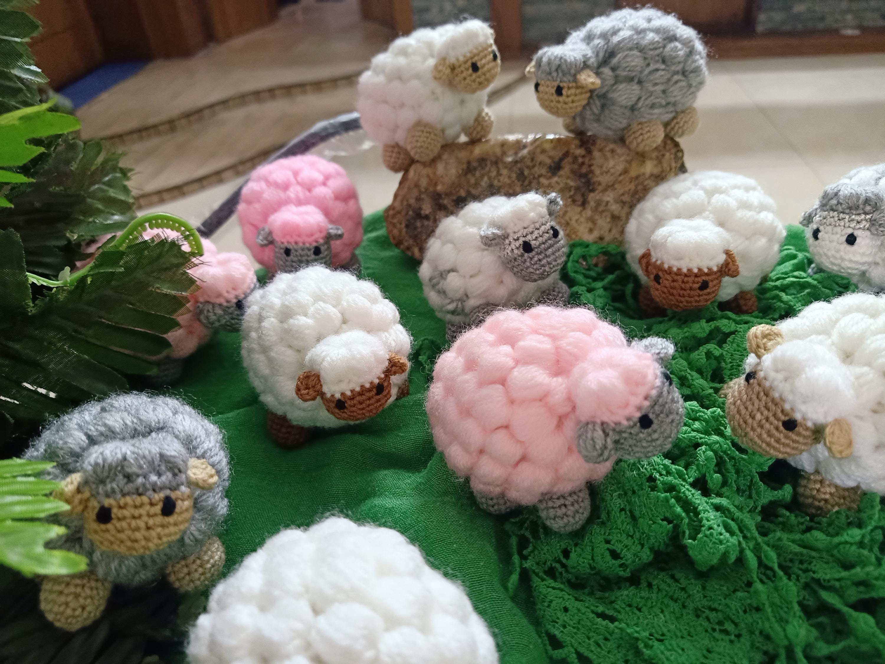 Puff Stitch Sheep Crochet Pattern. Crochet Your Own Flock of Fuzzy Farm ...
