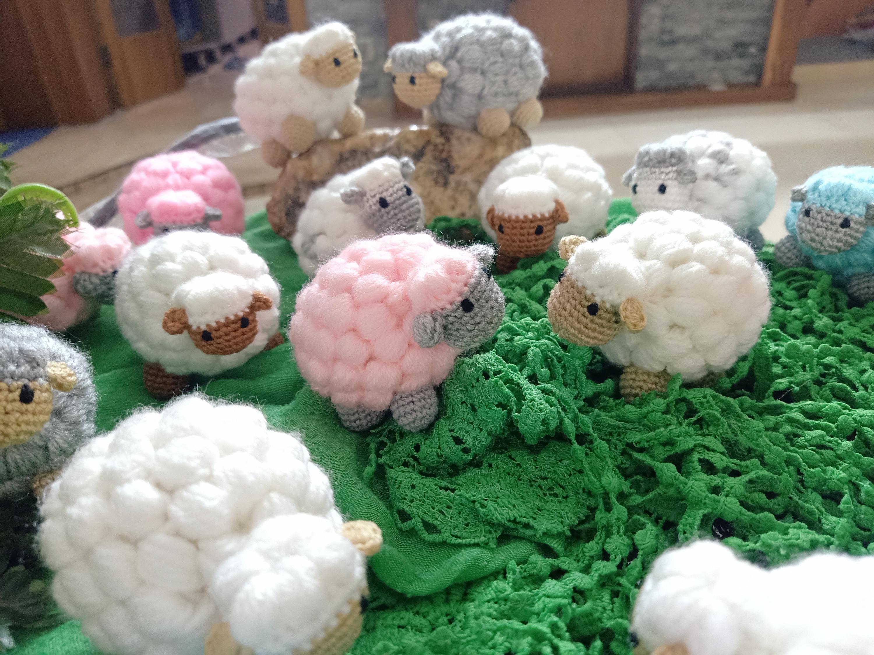 Puff Stitch Sheep Crochet Pattern. Crochet Your Own Flock of Fuzzy Farm ...