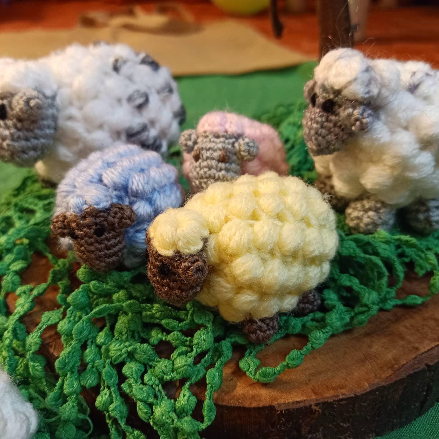 Puff Stitch Sheep Crochet Pattern. Crochet Your Own Flock of Fuzzy Farm ...