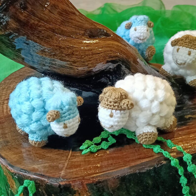 Puff Stitch Sheep Crochet Pattern. Crochet Your Own Flock of Fuzzy Farm ...