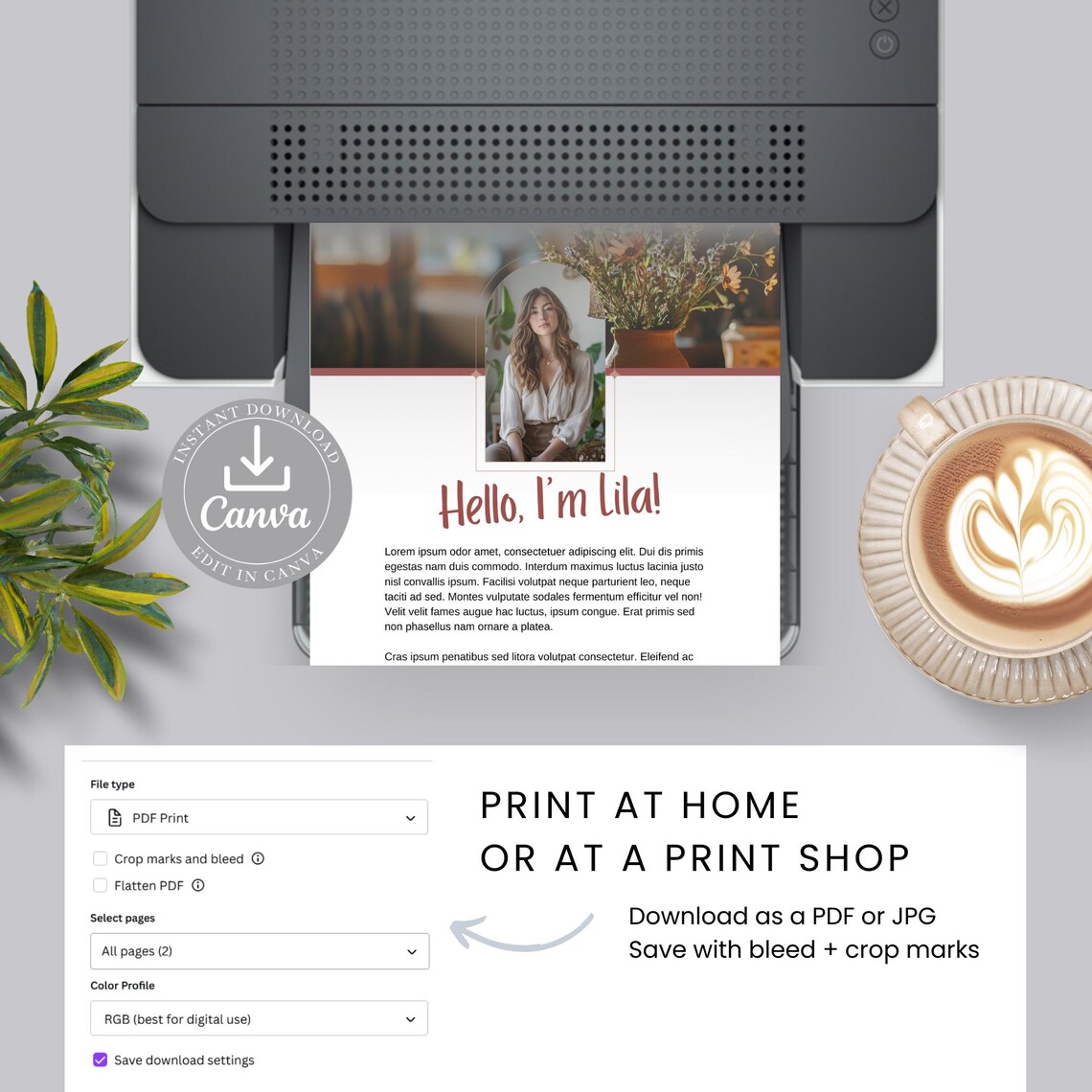 Realtor Bio | Information Sheet | Real Estate Canva Template | Agent ...