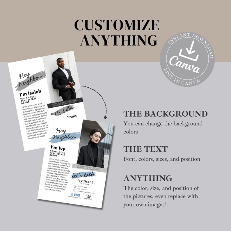 Realtor Introduction Letter Template | Real Estate Farming Letter | New ...