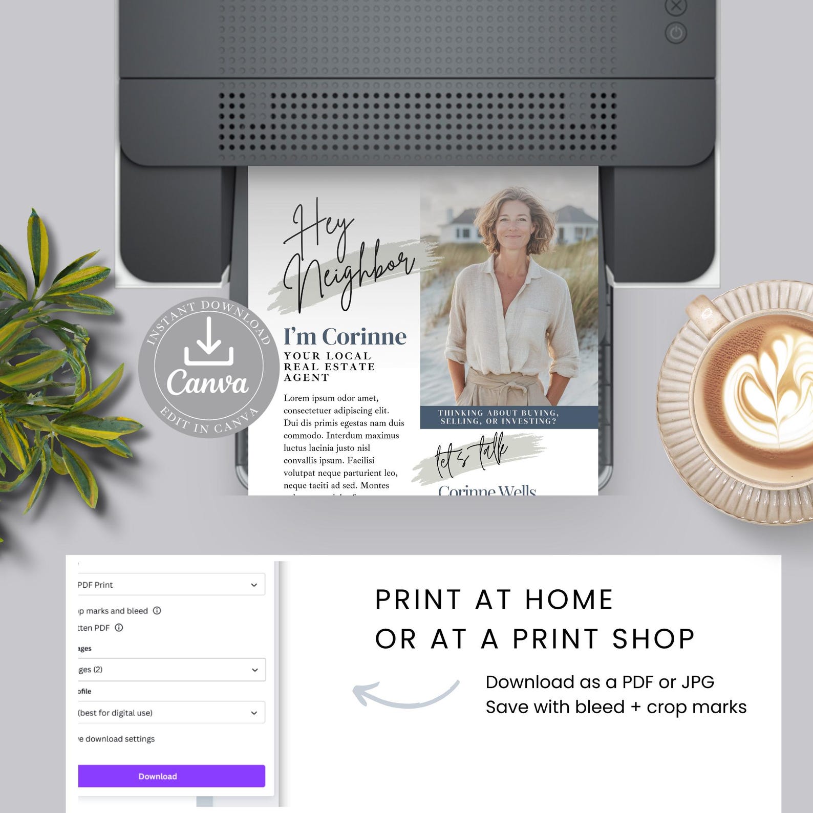 Real Estate Marketing | Canva Template | Realtor Marketing ...