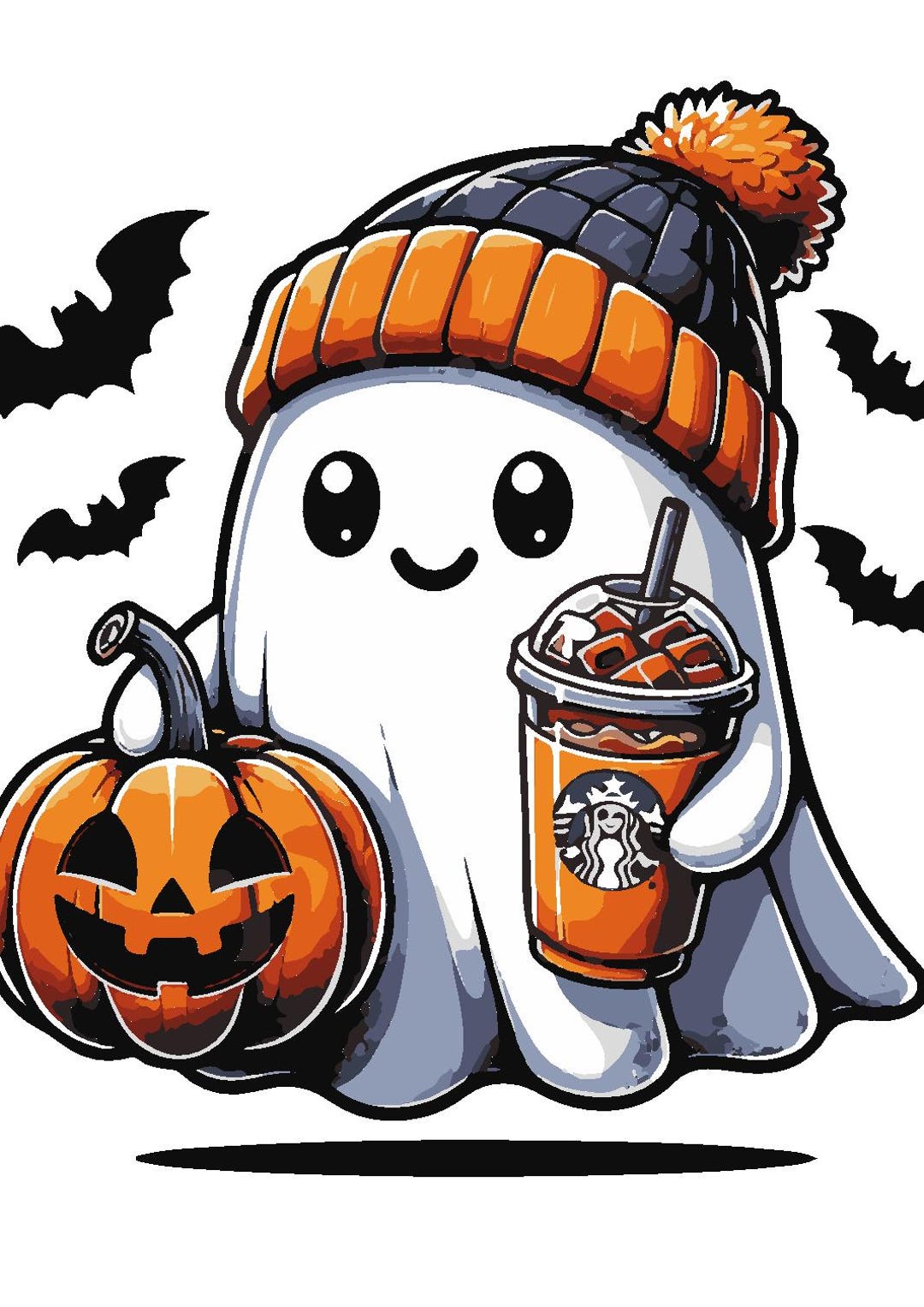 Ghost Casper Svg, Cute Ghost Png, Spooky Halloween Svg, Instant ...