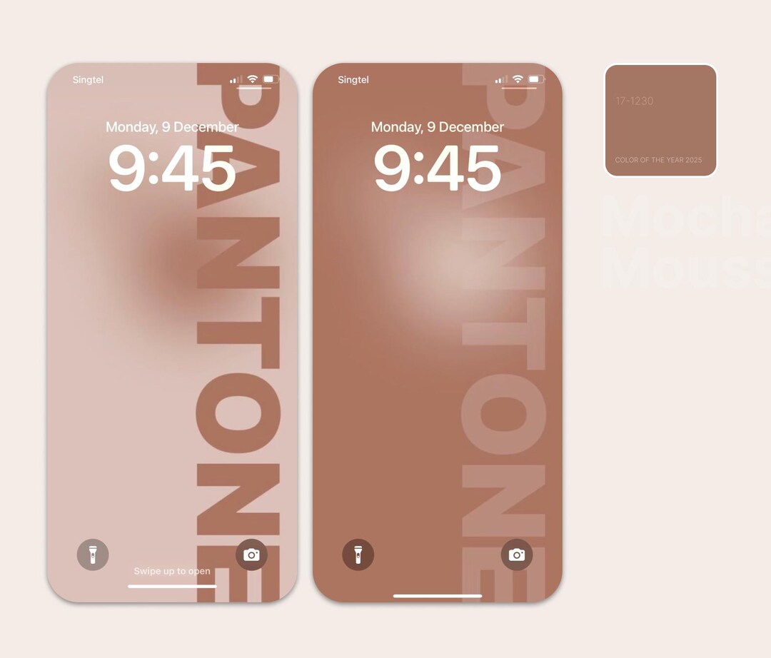 Embrace the Color of the Year 2025 Mocca Mousse 2 Mobile Wallpaper - Etsy