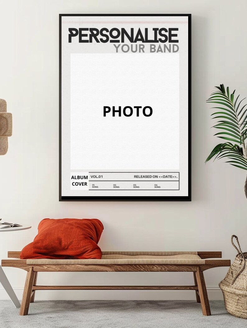 Unique Personalized Album Cover Poster Custom Digital Music Poster ...