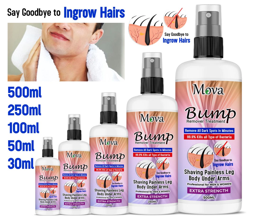 MEN/WOMEN Ingrown Hair Bump Remover Shaving Painless Leg,body,underarms ...