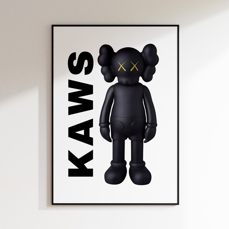 Set of 6 Kaws Poster, Hypebeast Home Decor, Modern Wall Art, DIGITAL ...