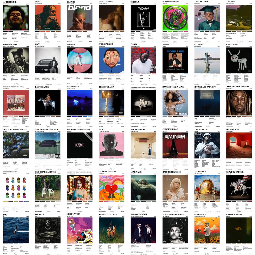 Custom Album Cover Poster, Choose Your Album From Archive, DIGITAL ...