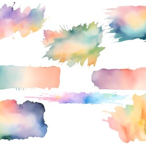Watercolor Splashes Clipart, Color Splash Clipart, Paint Splashes ...