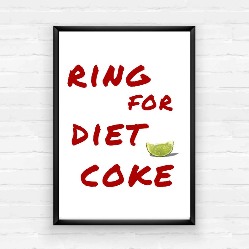 Printable Ring for Diet Coke Lime Poster - Etsy