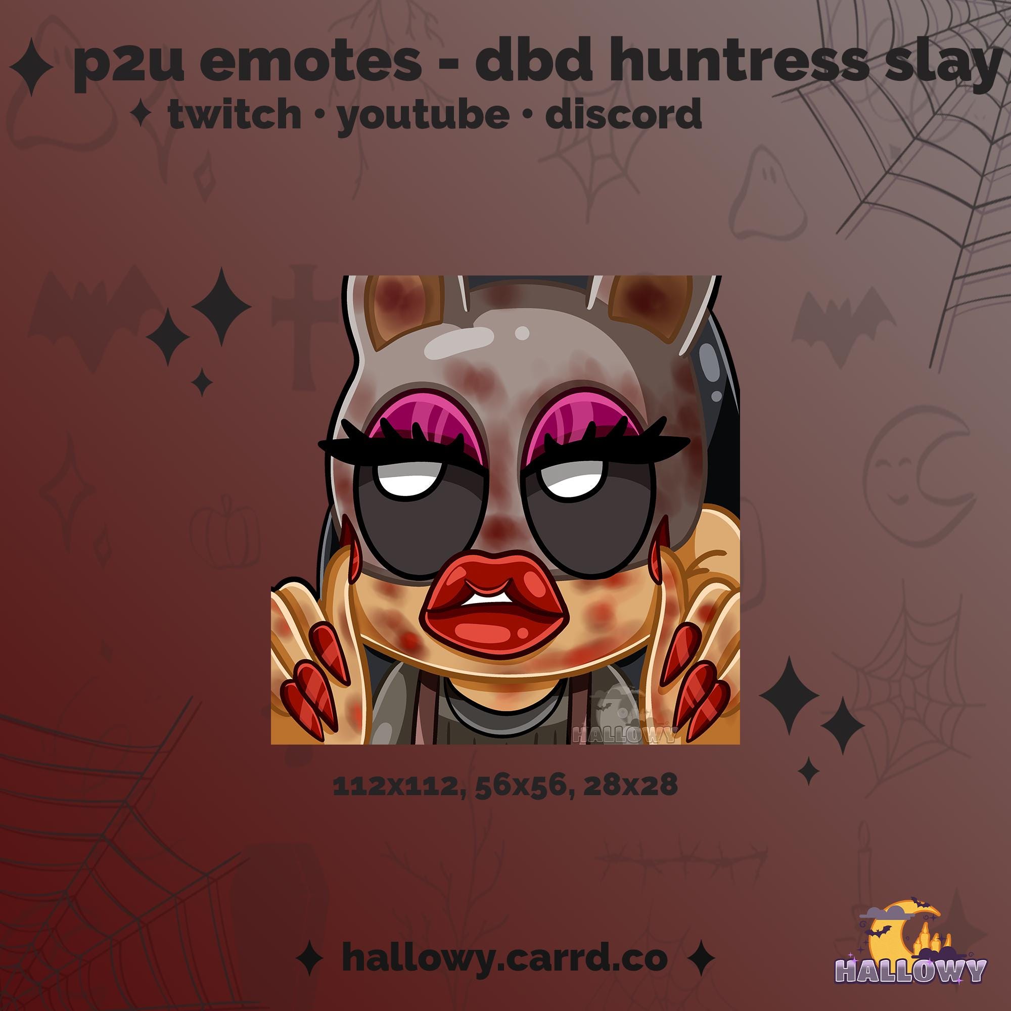 DBD Huntress Slay Emote – Premade Twitch/discord P2U (digital Download ...