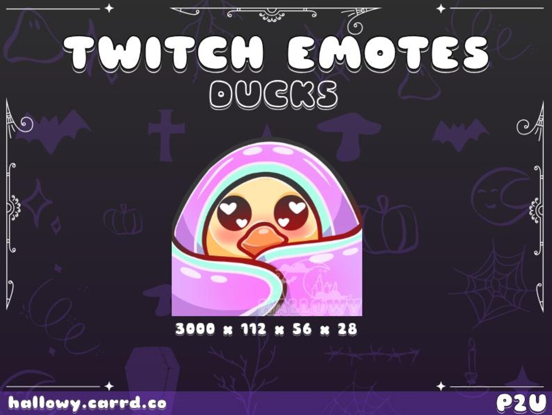 Cute Cozy Yellow Duck Emote Twitch Emote Discord Emote Youtube Emote ...