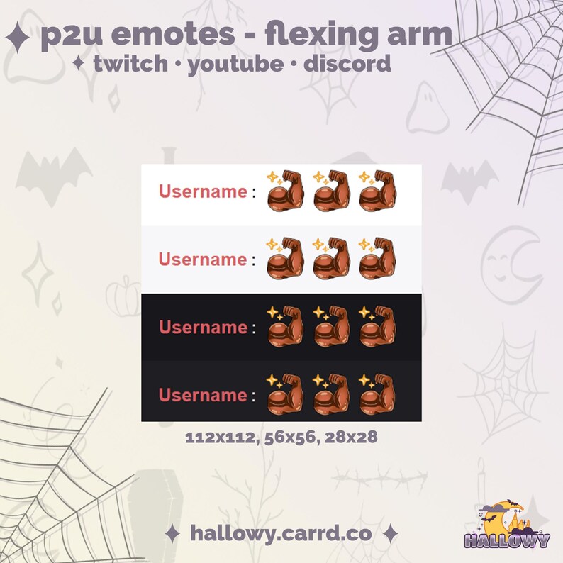 Premade Twitch Emote - Muscle Flex Twitch Emote - Premade Streamer ...