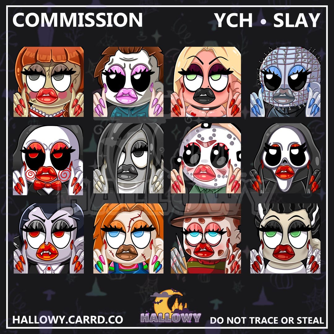 Slay YCH Emote for Twitch | Discord | Youtube | Custom Emote | YCH ...