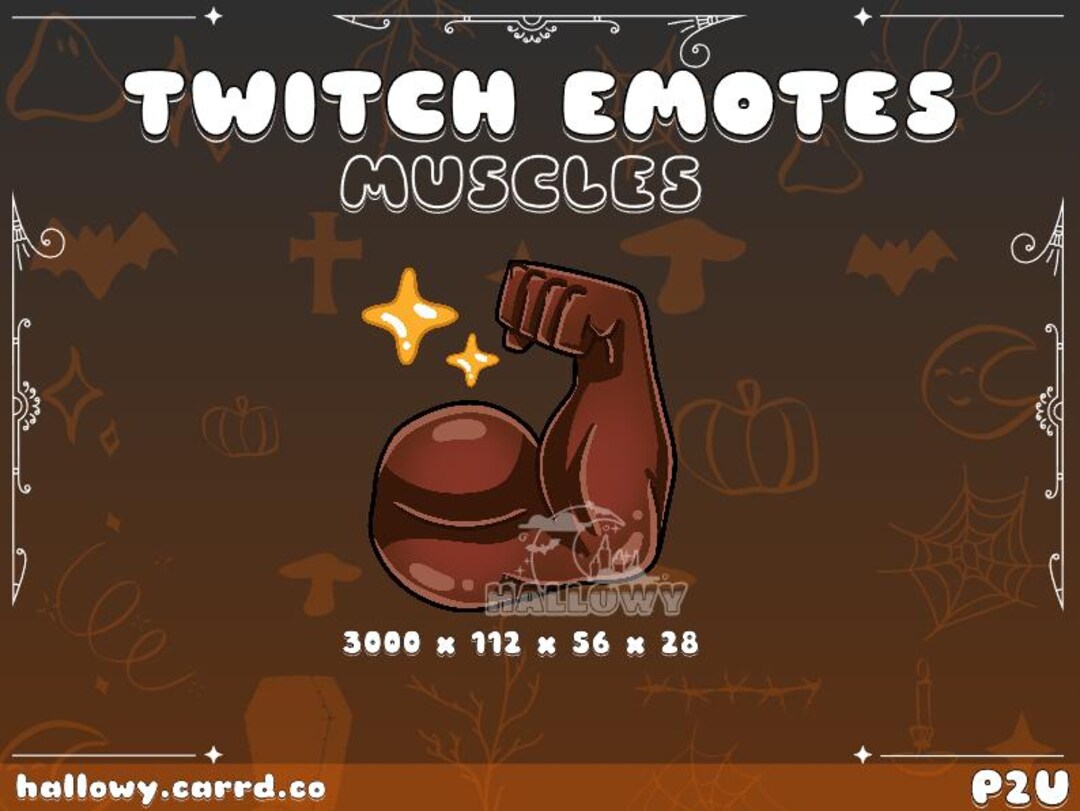 Cute Anime Muscle Arm Emote Twitch Emote Discord Emote Youtube Emote ...