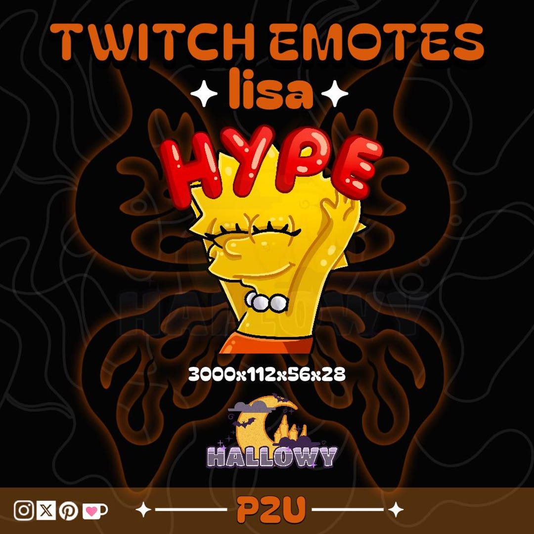 Cute Cartoon Yellow Girl Emote Twitch Emote Discord Emote Youtube Emote ...