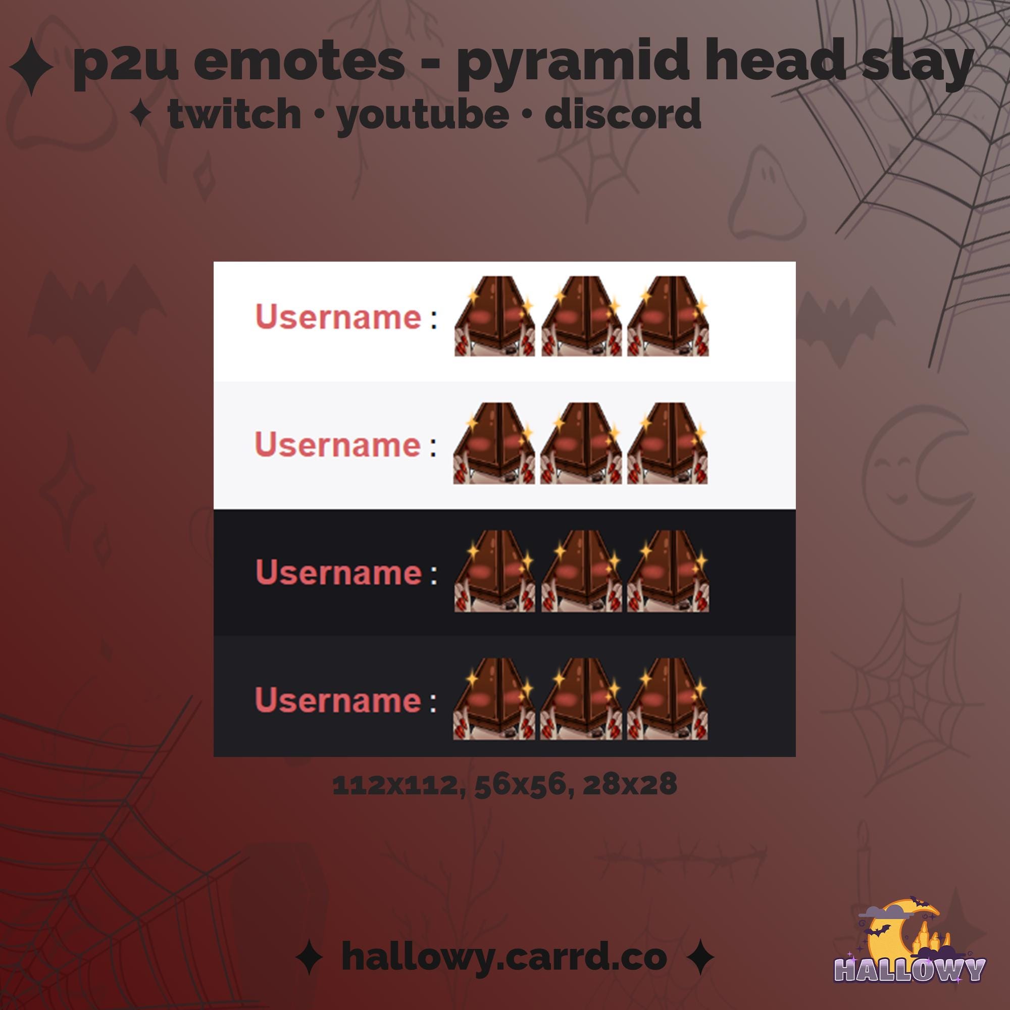 Premade DBD Twitch Emote - Pyramid Head Slay Twitch Emote - Premade ...