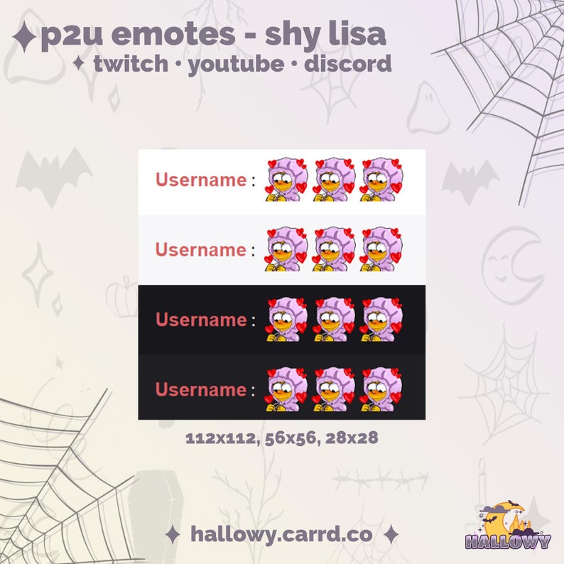 Love Lisa Twitch Emote – Cute Cartoon, Streamer/discord (instant ...
