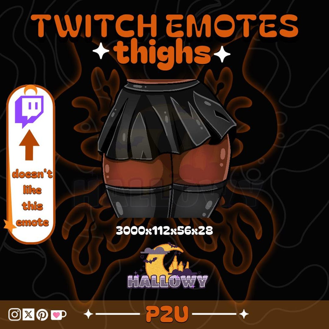 Cute Anime Chubby Thighs Emote Twitch Emote Discord Emote Youtube Emote ...