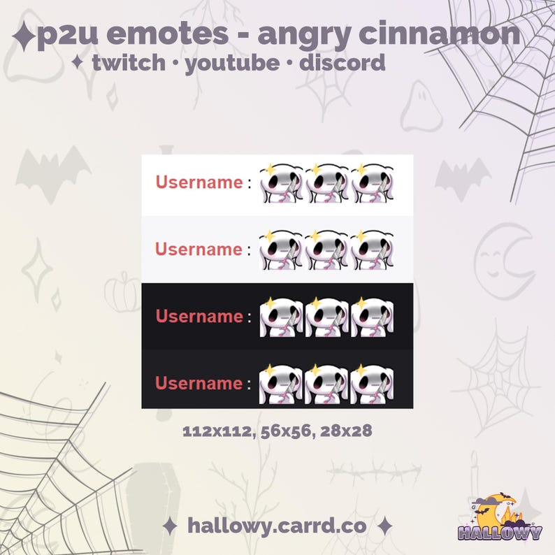 Premade Twitch Emote - Angry Cinnaroll Cute Emote for Streamers and ...