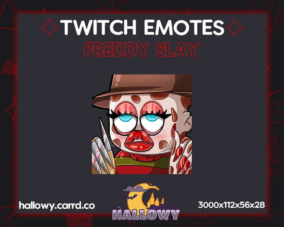 Freddie Krueger Slay Emote | Twitch Emote | Discord Emote | Youtube ...