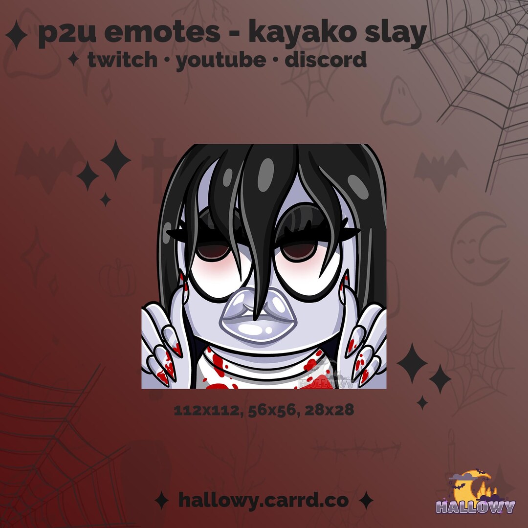 Kayako Slay Twitch Emote – Horror Streamer Emotes (instant Download) - Etsy