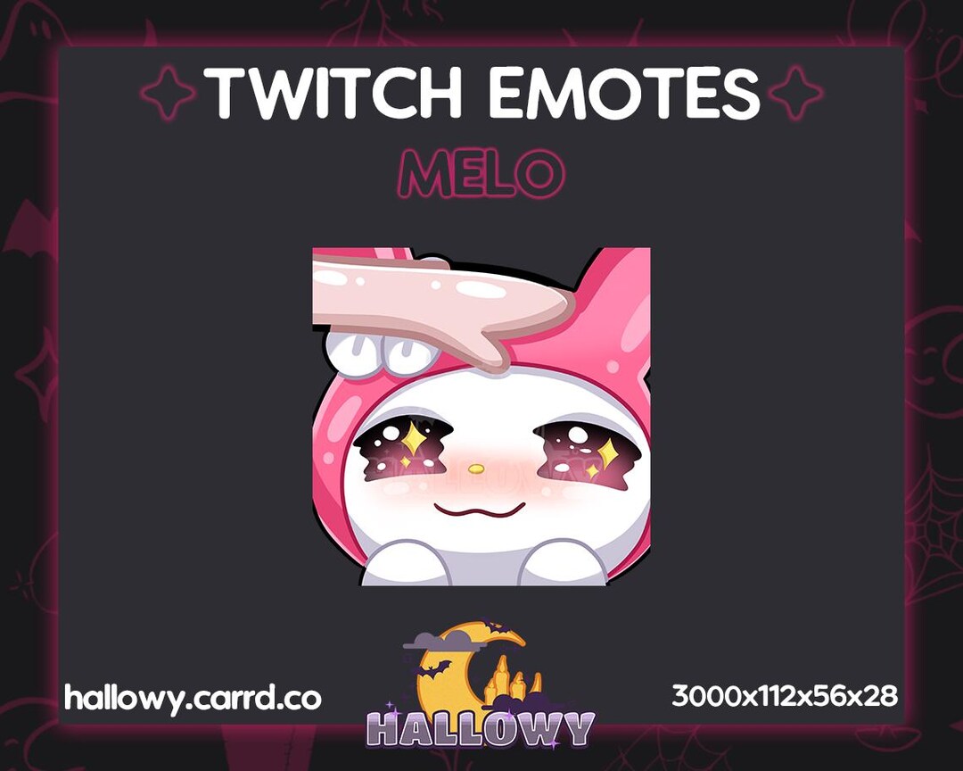 Cute Anime Praise Melo Emote Twitch Emote Discord Emote Youtube Emote ...