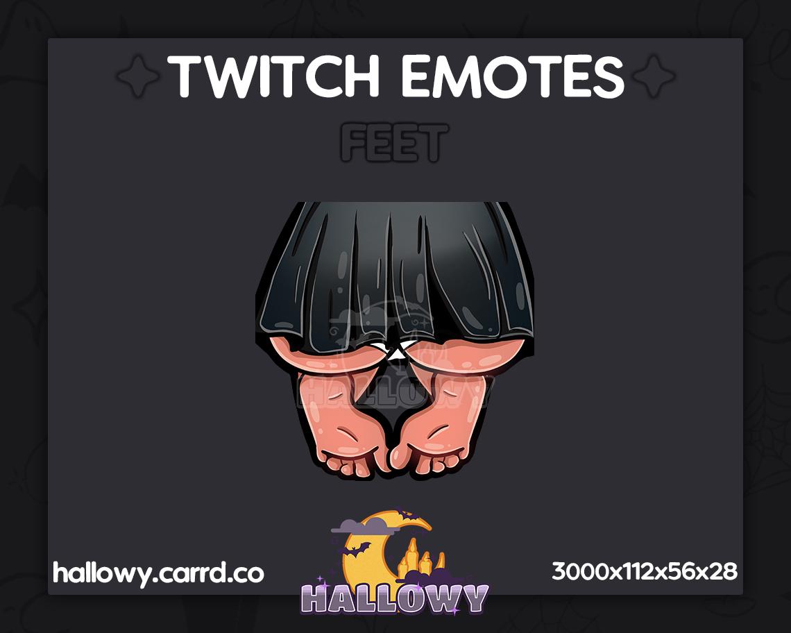 Cute Anime Feet Emote | Twitch Emote | Discord Emote | Youtube Emote ...