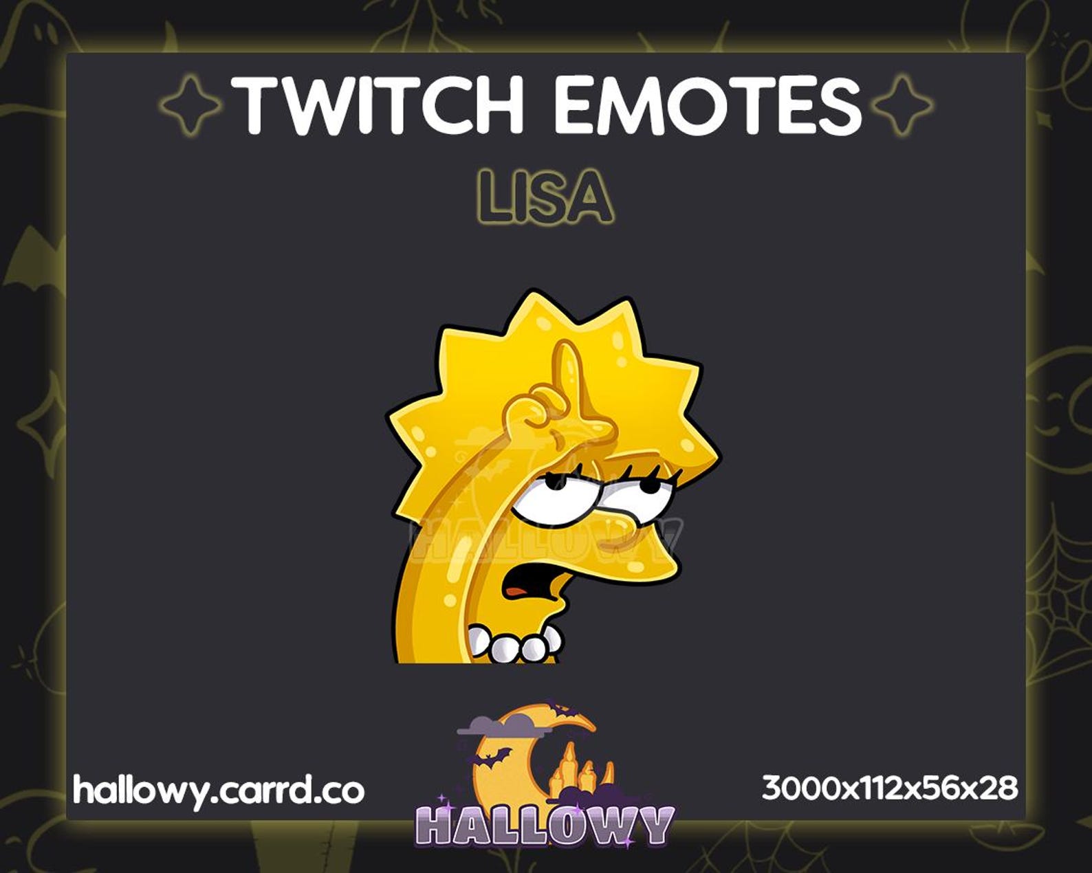 Cute Loser Lisa Emote Twitch Emote Discord Emote Youtube Emote Cartoon ...