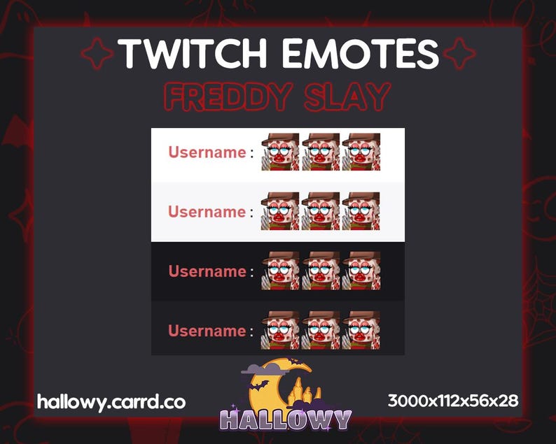 Freddie Krueger Slay Emote | Twitch Emote | Discord Emote | Youtube ...