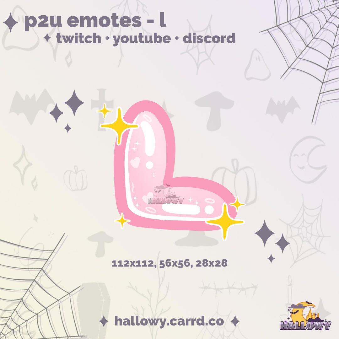 Premade Twitch Emote – Bubbly "l" Cute Emote for Streamers and Discord ...