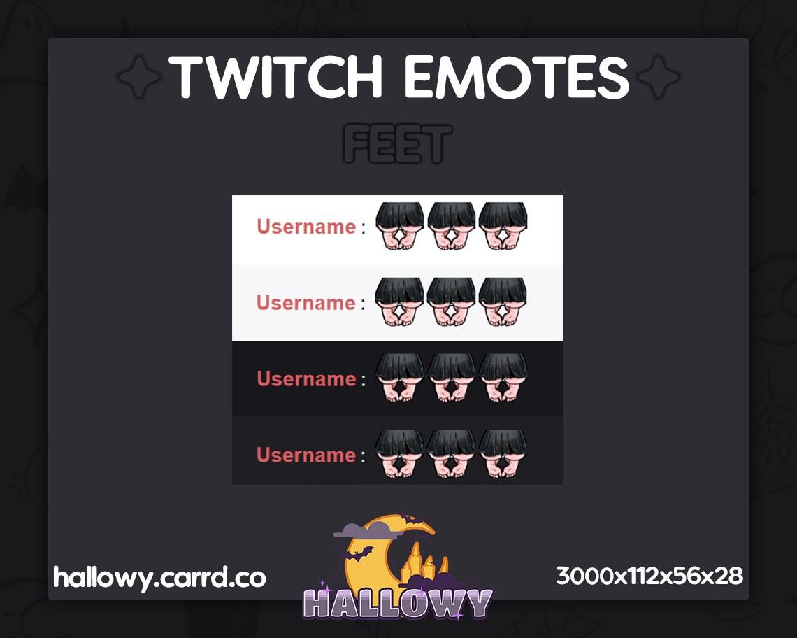 Cute Anime Feet Emote | Twitch Emote | Discord Emote | Youtube Emote ...
