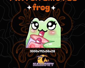 Cute Love Frog Emote Twitch Emote Discord Emote Youtube Emote Kawaii ...