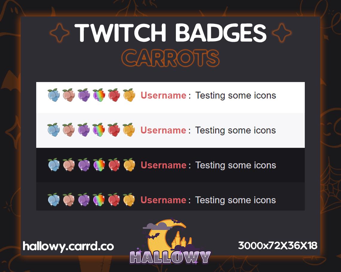Cute Peach Badges for Twitch | Subscriber Badges | Sub Badges for ...