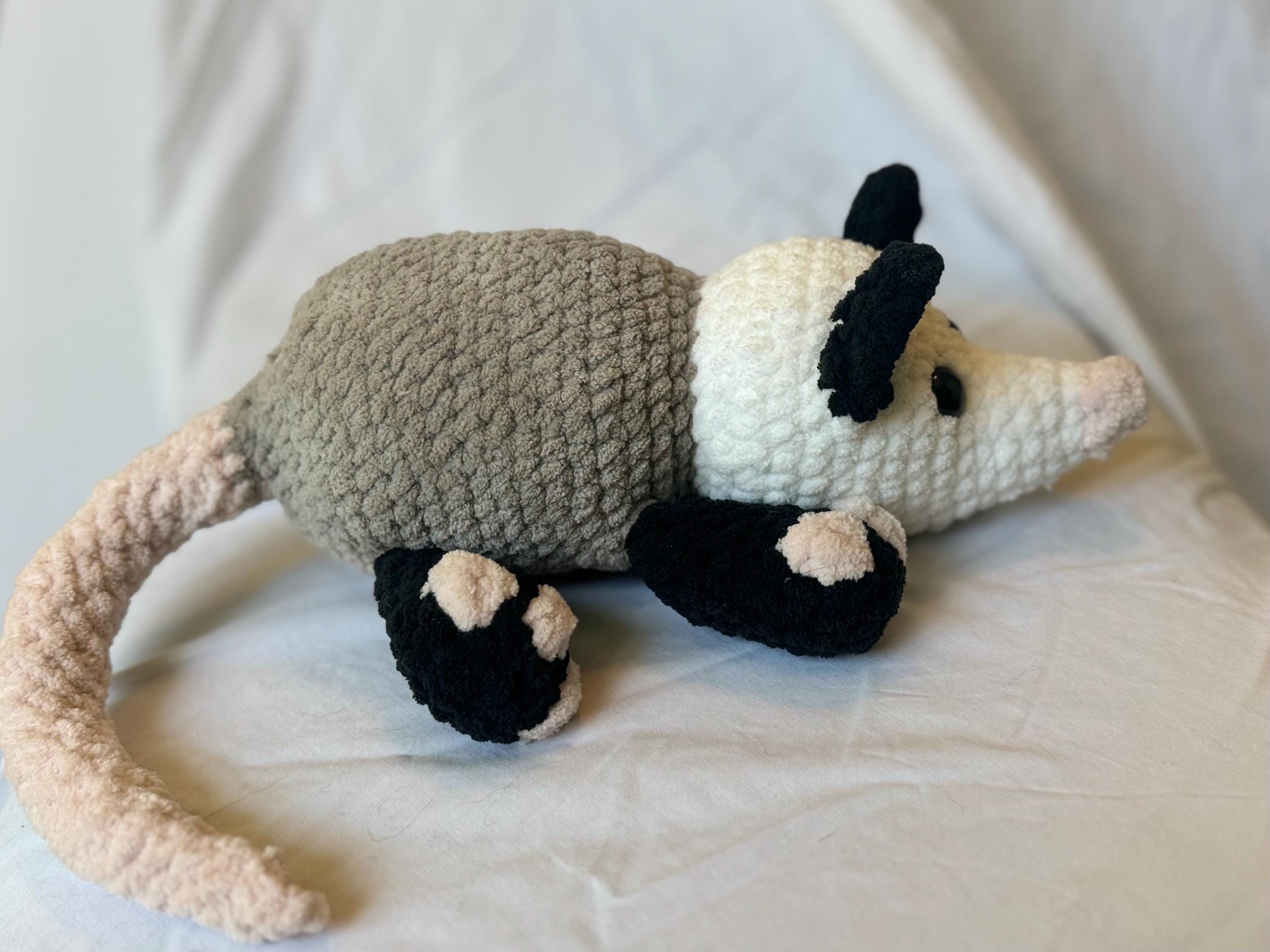 Crocheted Possum Stuffed Animal | Amigurumi | Possum Stuffy Handmade - Etsy