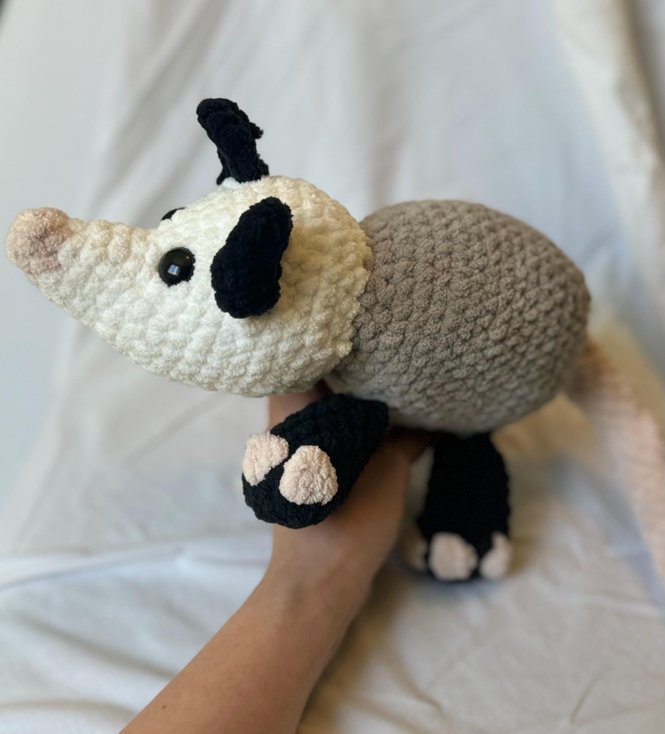 Crocheted Possum Stuffed Animal | Amigurumi | Possum Stuffy Handmade - Etsy