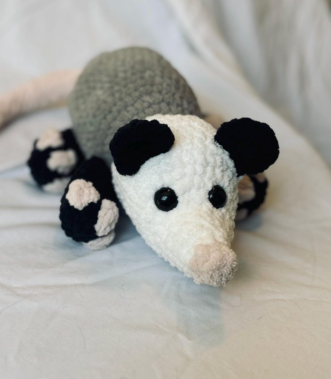 Crocheted Possum Stuffed Animal | Amigurumi | Possum Stuffy Handmade - Etsy