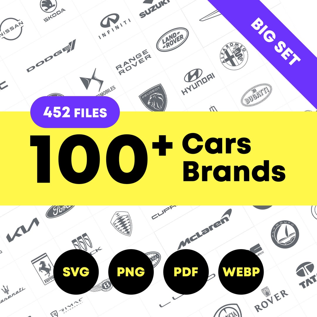 Set Logo of Popular Brands of Cars, Collection of Car Emblems. Cars ...