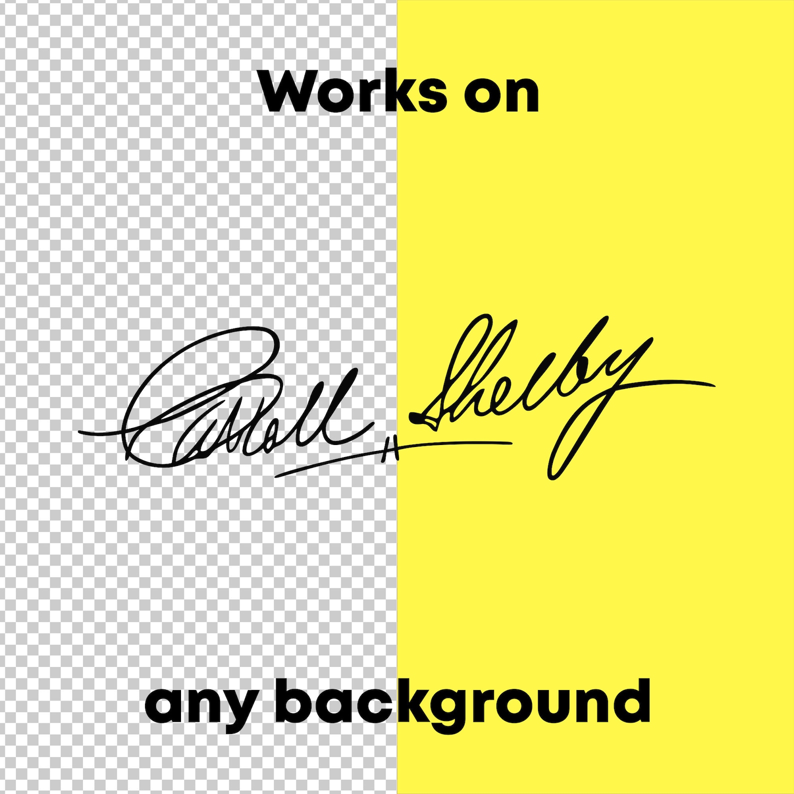 Carroll Shelby Signature SVG. Shelby Sign - Svg Png Pdf Webp. Carroll ...