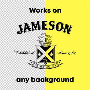 Jameson Irish Whiskey Label SVG. Jameson Bundle Set SVG, Png, Webp, Pdf ...