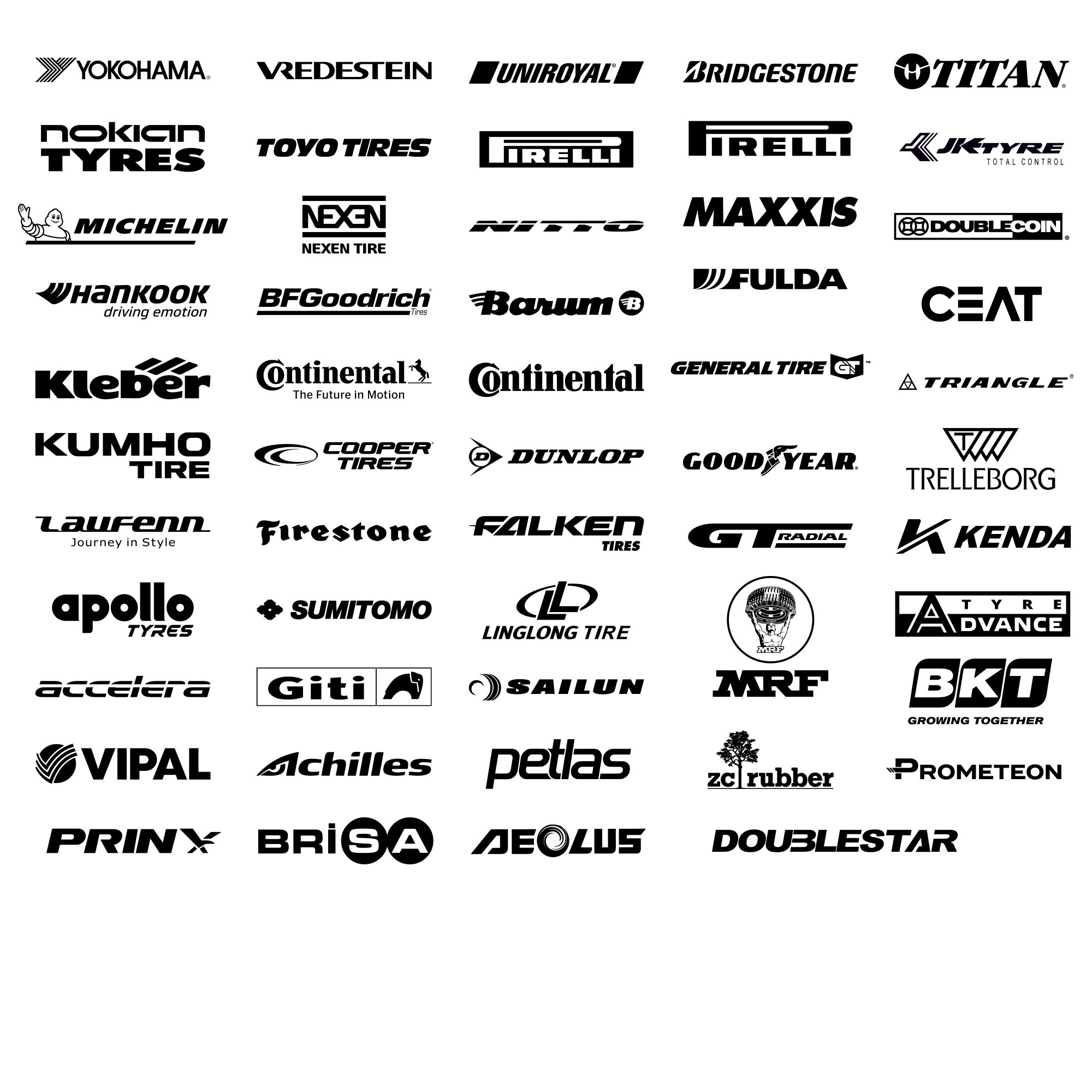 Tires SVG - 50 Most Popular Tire Brands, Collection of Tires Logo SVG ...