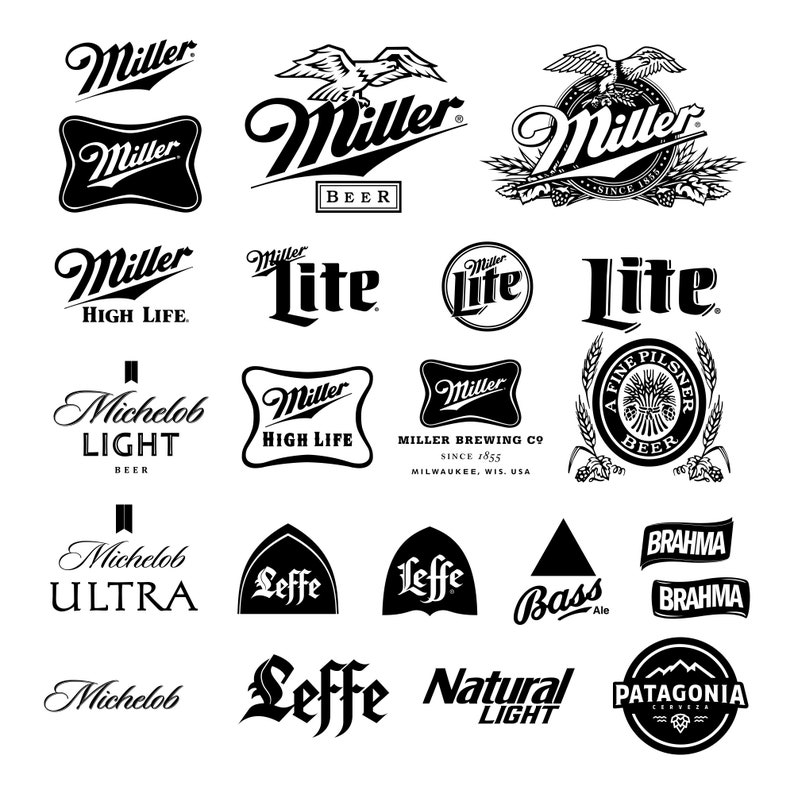 Beer Bundle Logos and Emblems SVG, Png, Webp, Pdf. Beer Mega Svg Bundle ...