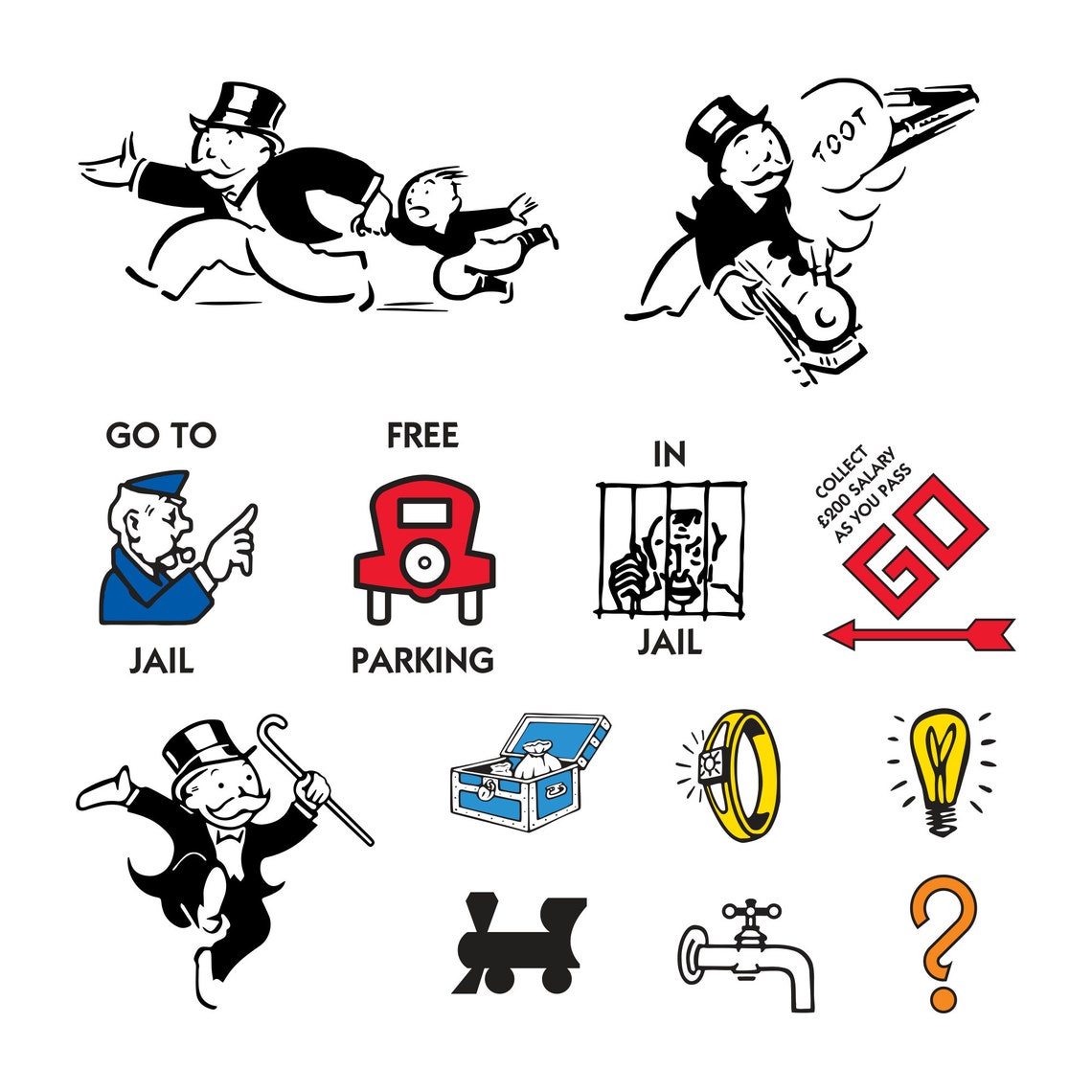 Board Game 38 Images SVG Bundle, Board Game Symbols Svg, Png, Pdf, Webp ...