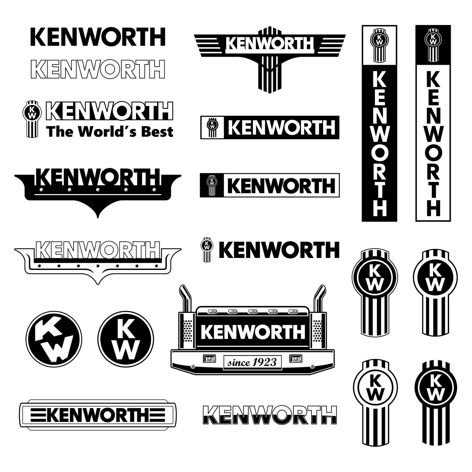 Kenworth SVG 20 Emblem Logo - Svg Png Pdf Webp. Kenworth Sign SVG ...