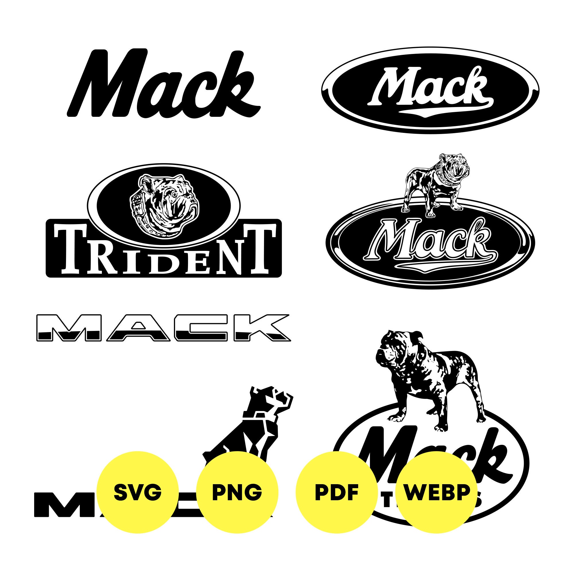 Mack SVG Emblem Logo Svg Png Pdf Webp. Mack Trucks Sign SVG. Automobile ...