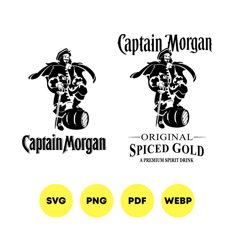 Captain Morgan Svg, Captain Morgan Label, Captain Morgan Sign SVG, Png ...