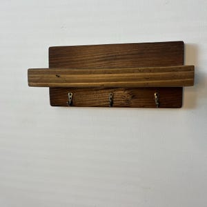 Handmade Wooden Key Holder / Shelf | Mini Mudroom and Entryway ...
